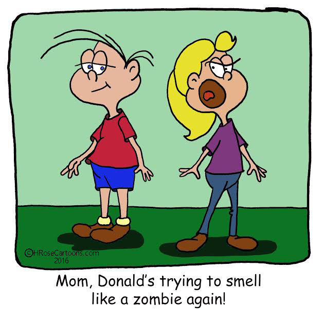 Zombie Smell – H. Rose Cartoons